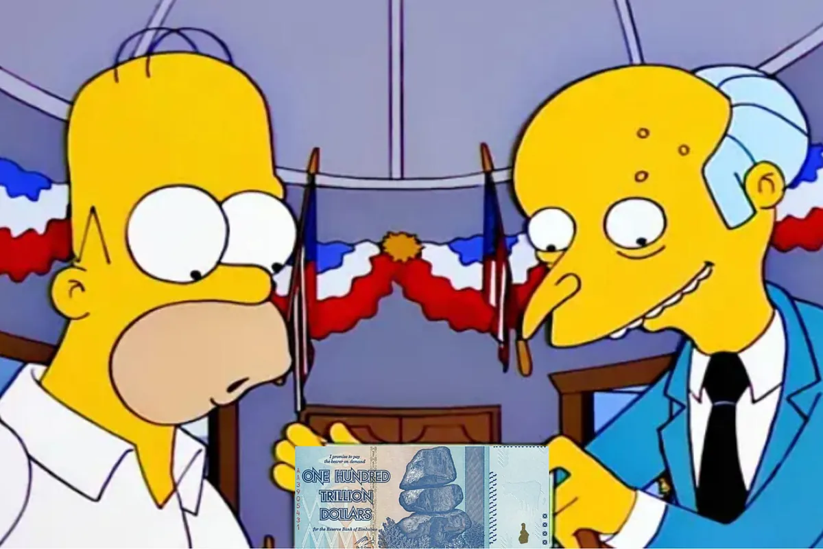 The Simpsons' trillion-dollar bill is a reality: the highest amount ...