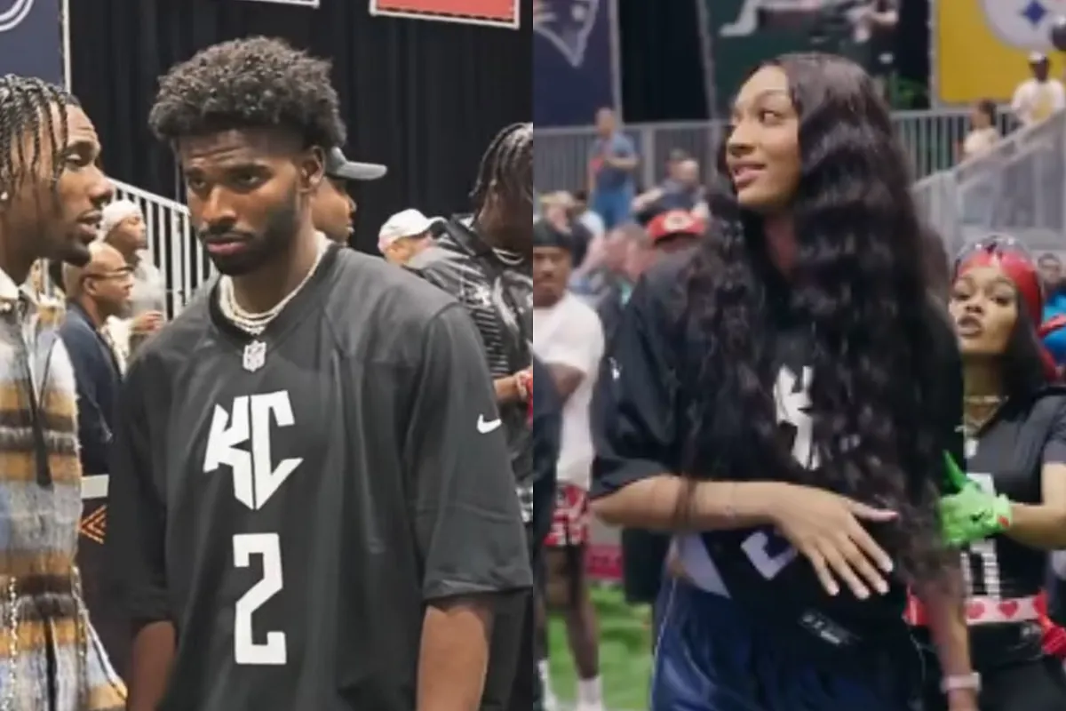 Angel Reese and Shedeur Sanders show chemistry and team up to coach ...