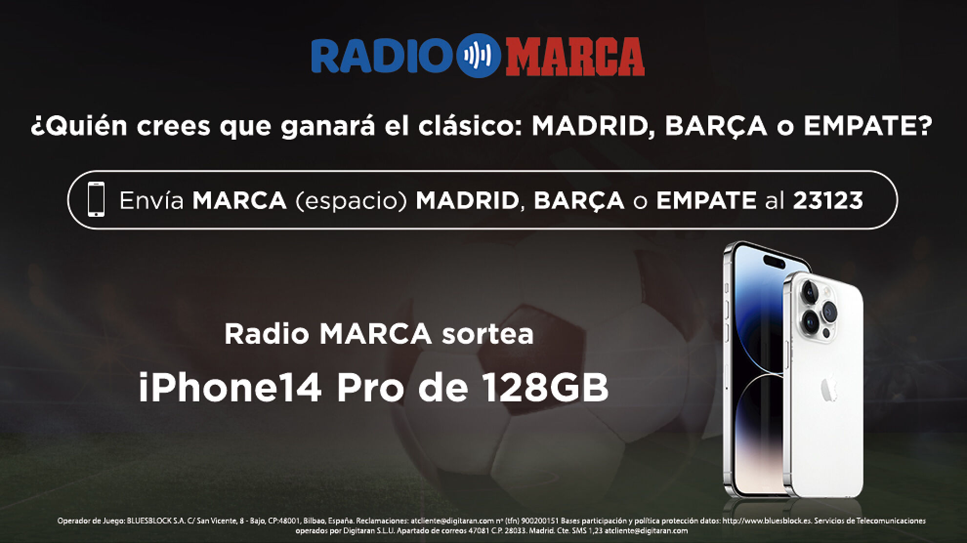 Radio MARCA sortea un IPhone Pro 14 en la semana del Clásico | Marca