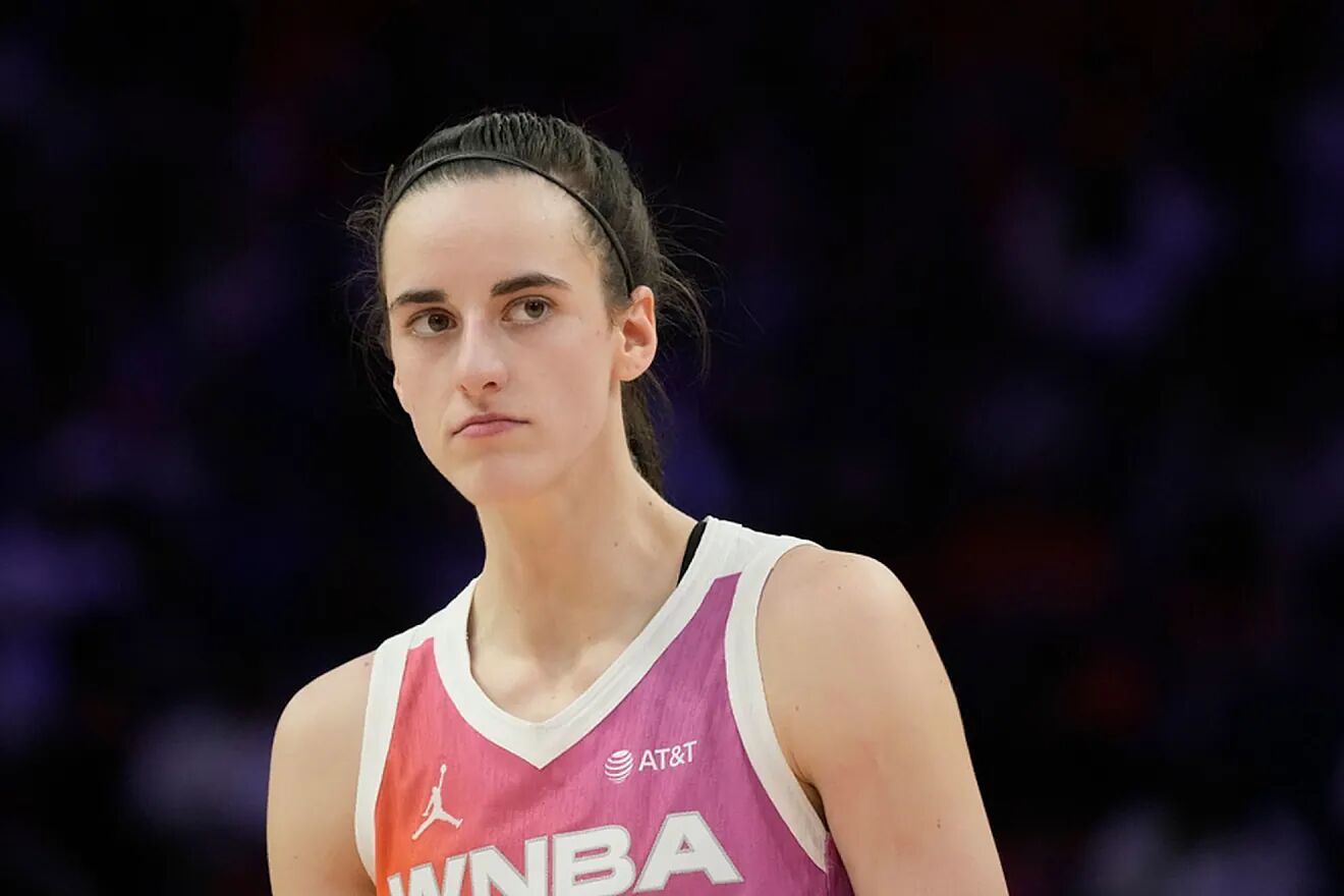 Caitlin Clark celebrates Kelsey Mitchell and Aliyah Boston's awards ...