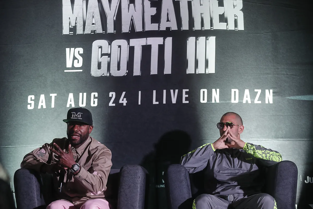 Floyd Mayweather's unexpected workout before his fight against Gotti ...