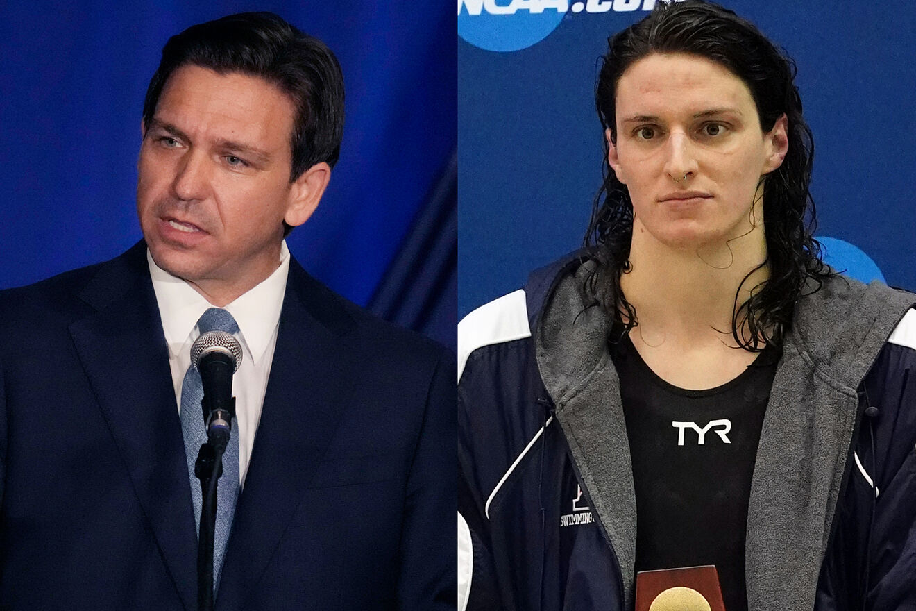 Florida Governor Ron DeSantis calls transgender swimmer Lia Thomas a ...