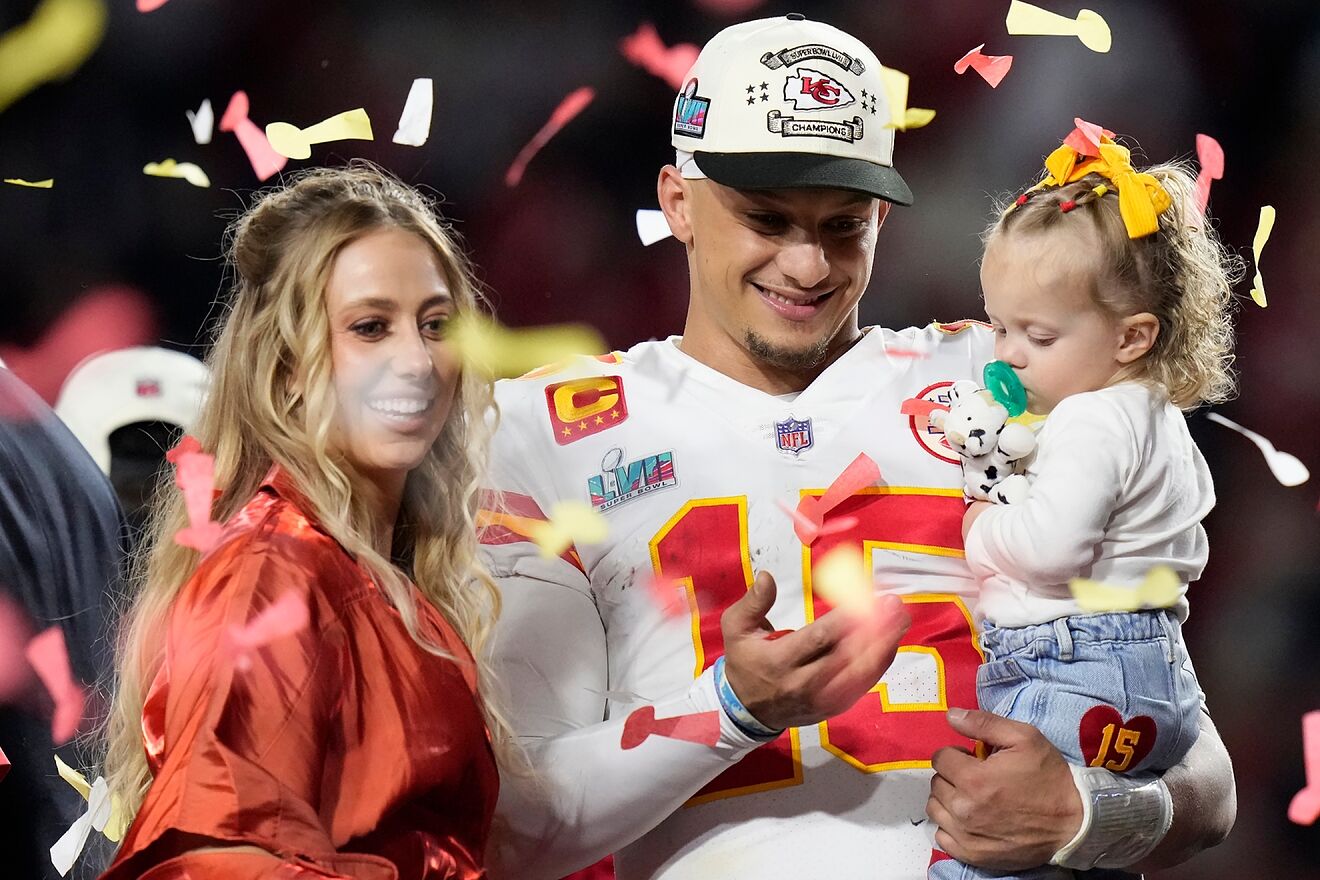 Patrick Mahomes' daughter reveals his 'muddy' secret as Brittany shares ...