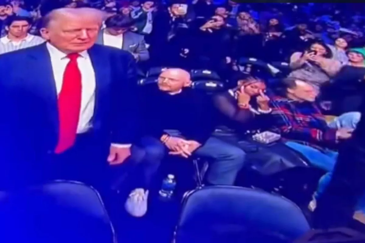 UFC: Nia Renee Hill spotted flashing double middle fingers towards ...