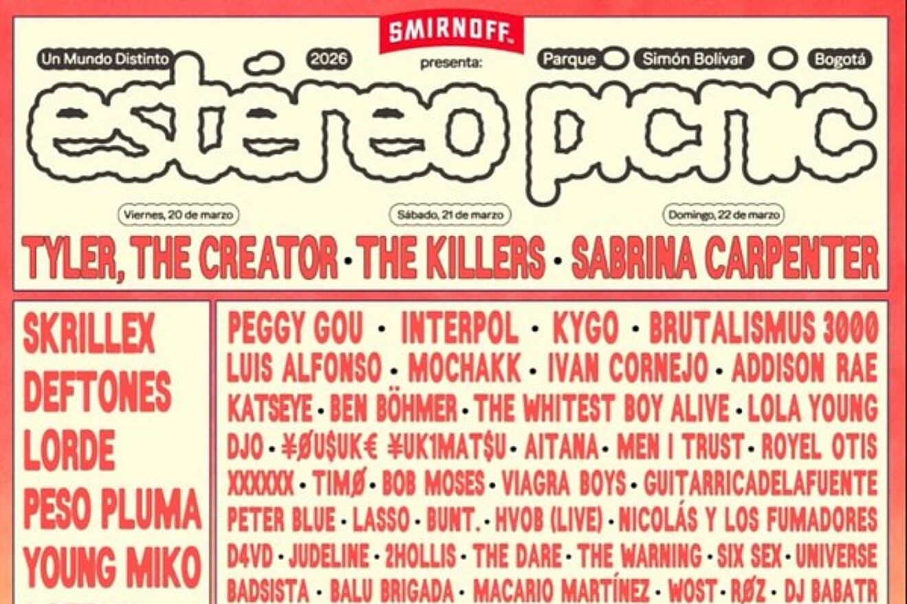 Cartel oficial Festival Estereo Picnic 2026: line-up, fechas, venta de ...