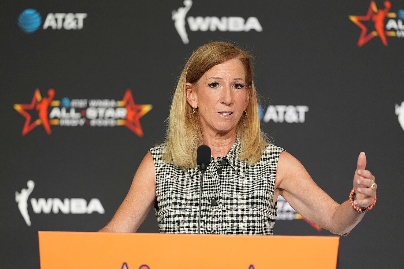 WNBA fans accuse commissioner Cathy Engelbert of disrespecting Caitlin ...