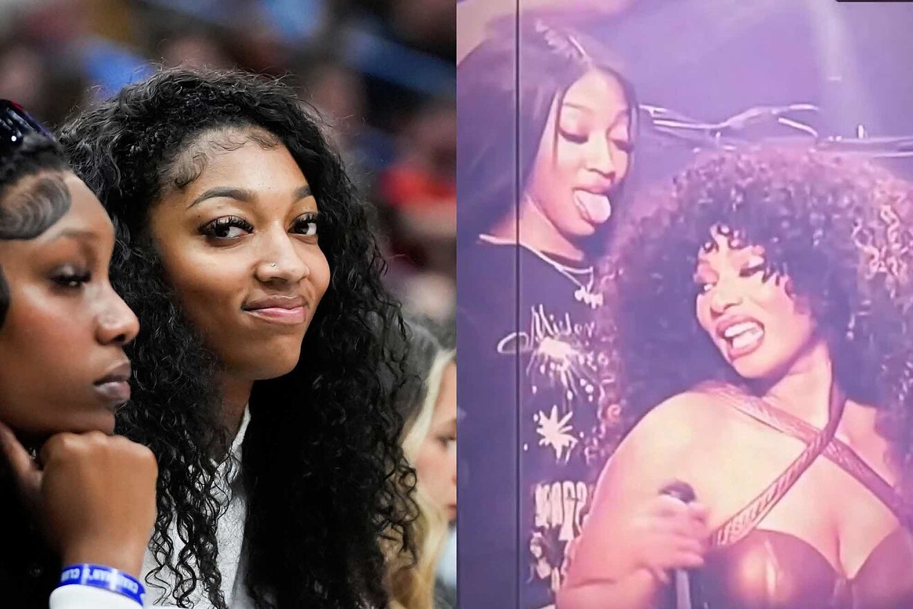 Angel Reese twerks on stage with Megan Thee Stallion and becomes the ...