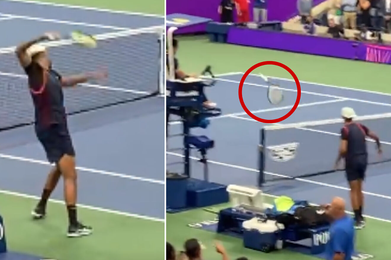 Kyrgios smashes two racquets in response to heavy Khachanov defeat | Marca