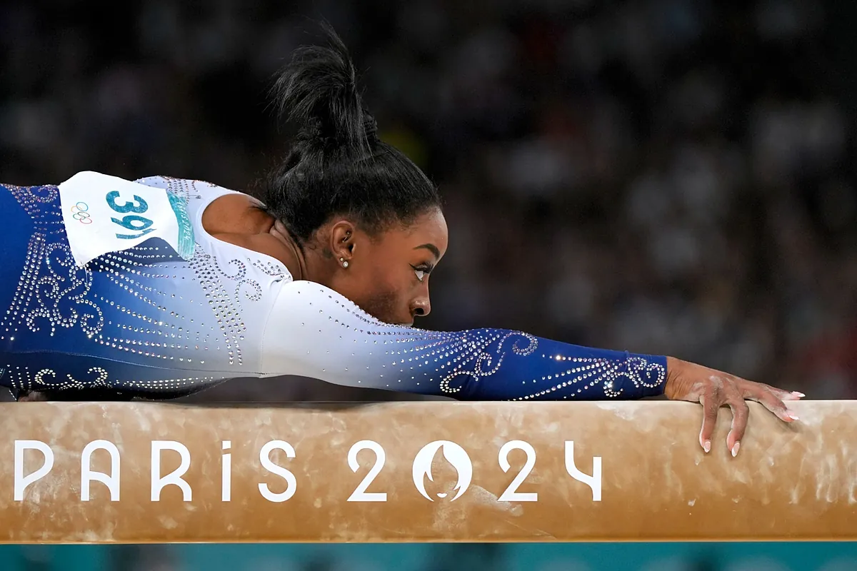 Simone Biles back to the grind after Paris glory: The champion gymnast ...