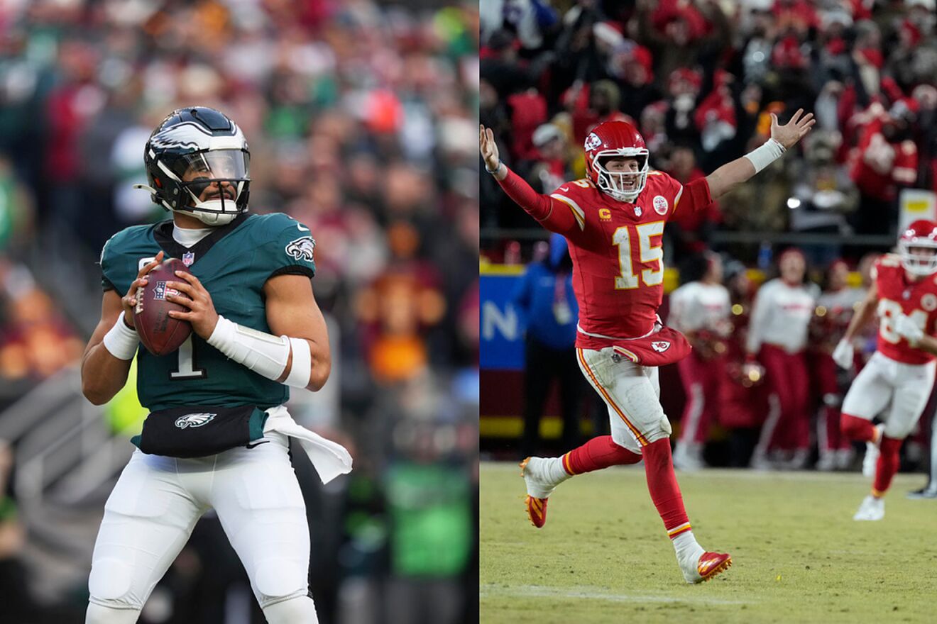 Patrick Mahomes vs Jalen Hurts: The statistics of the two quarterbacks ...