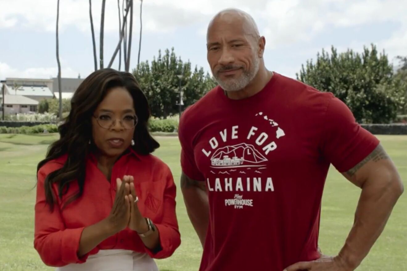 Oprah Winfrey and Dwayne Johnson team up to launch People's Fund of Maui, bringing relief to ...