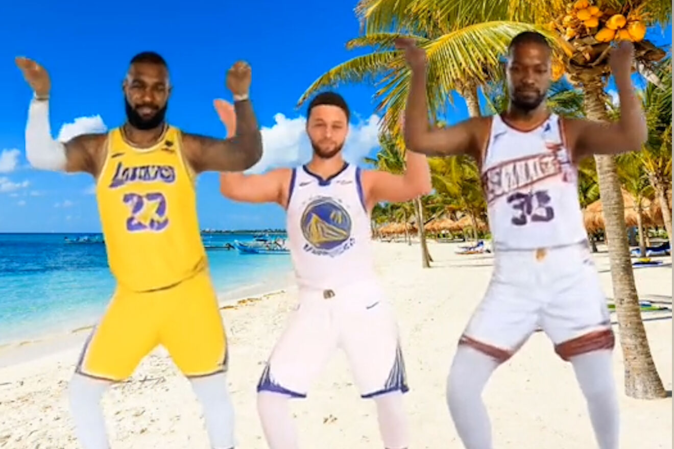Video of Lebron James, Steph Curry and Kevin Durant dancing in Cancun ...