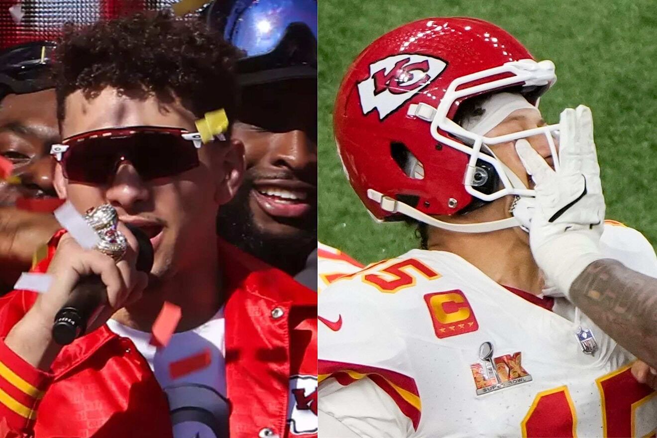 Eagles fans make fun of Patrick Mahomes words about a three-peat after the Chiefs won Super Bowl ...