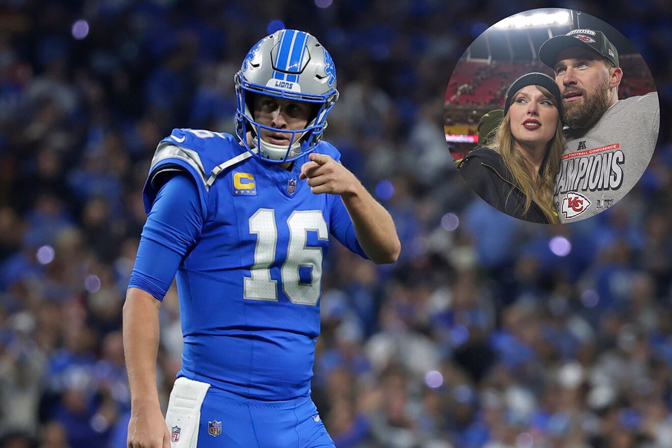 Jared Goff reacts to Taylor Swift's NFL comments on 'New Heights ...