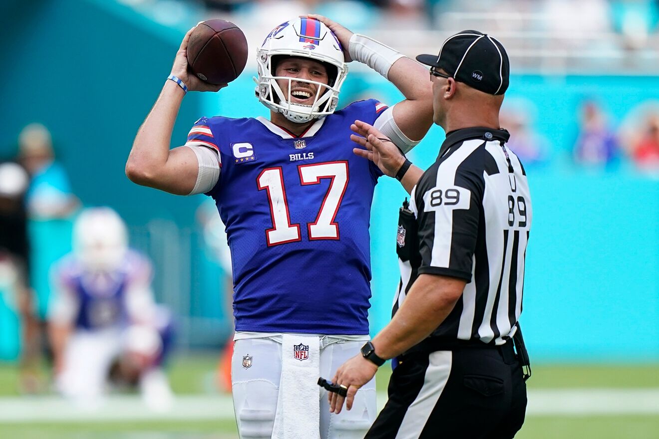 Josh Allen and the Buffalo Bills lose undefeated streak kicking and screaming vs Miami Dolphins ...
