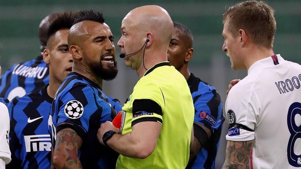 Champions League: Arturo Vidal to Anthony Taylor: VAR gives you the sh ...