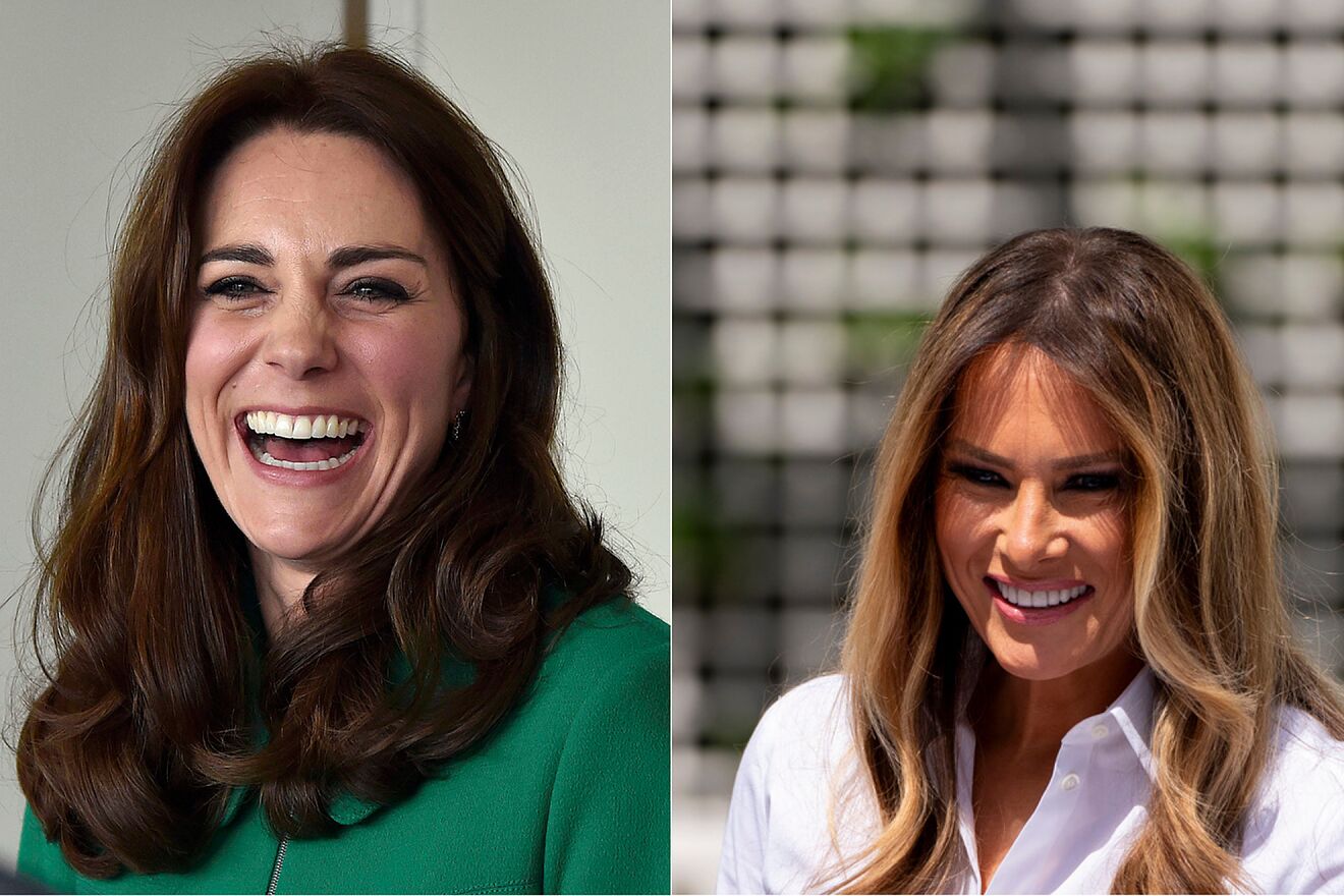 The rare joint appearance of Kate Middleton and Melania Trump at ...