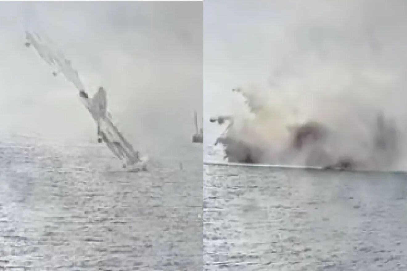 Shocking Video as Navy jet falls from the sky in San Diego | Marca