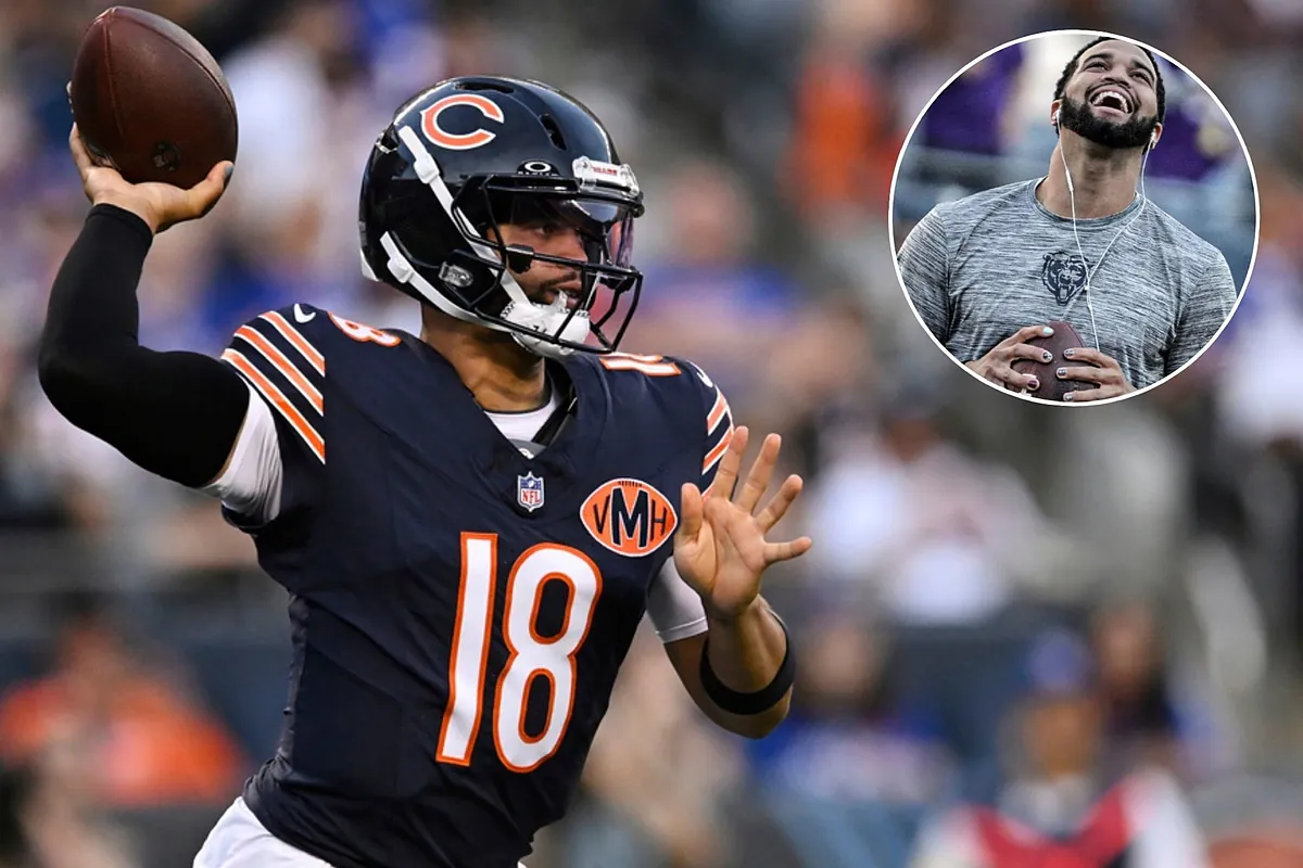 Image of Caleb Williams, who painted his nails in honor of suicide ...