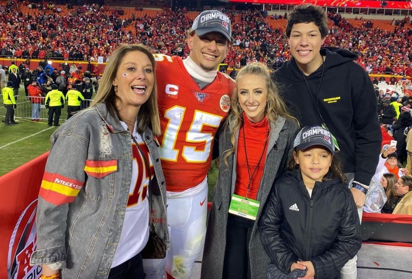 Patrick Mahomes' mother Randi celebrates Brittany's maternity shoot as ...