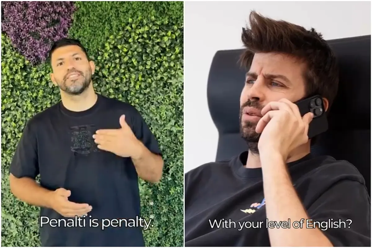 El Kun Agüero se convierte en profesor de inglés para promocionar la ...