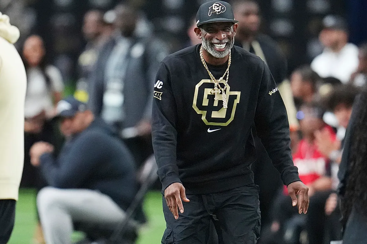 Deion "Coach Prime" Sanders gets a surprise from his Colorado Buffaloes ...