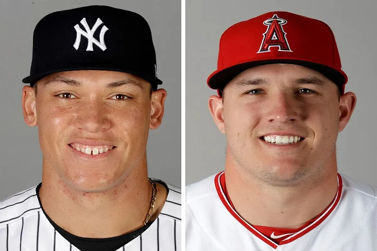 An MLB analyst places Aaron Judge over Mike Trout, although both have a ...