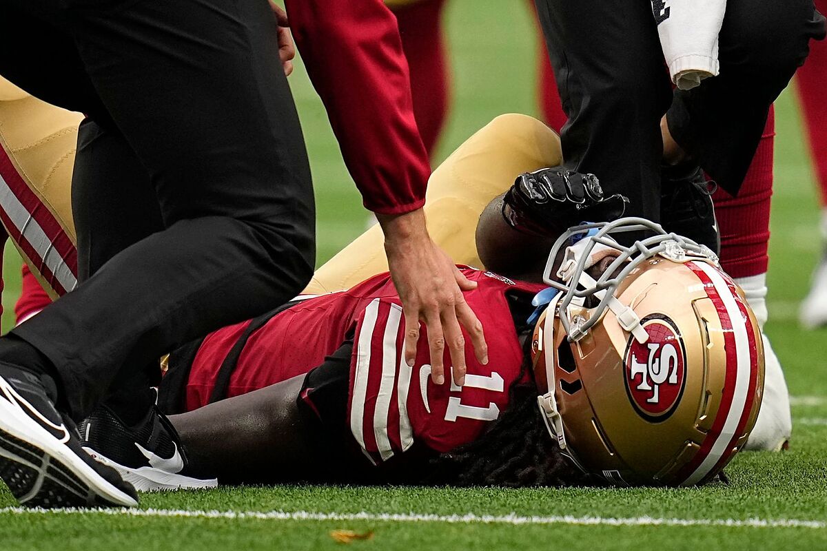 Brandon Aiyuk injury: 49ers WR not expected to play vs. Giants on TNF ...