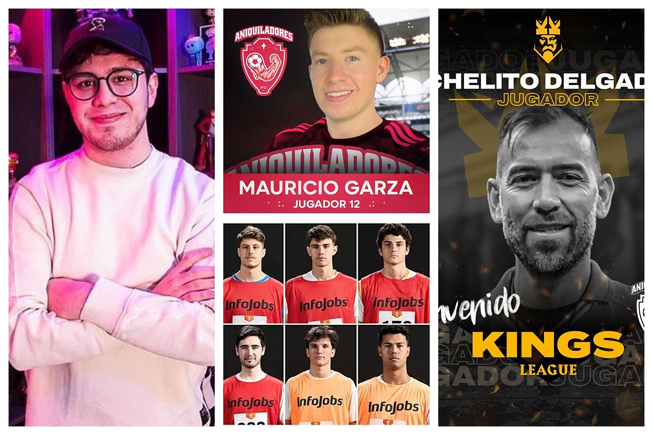 Kings League InfoJobs | Todos los jugadores y entrenador de Aniquiladores de Juan Guarnizo | Marca