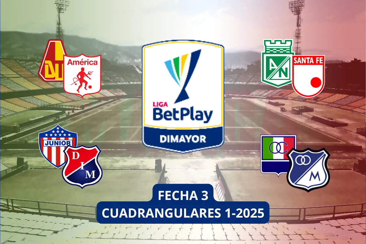 Tabla posiciones de Cuadrangulares Liga BetPlay 1-2025: clasificación y resultados de fecha 3 ...