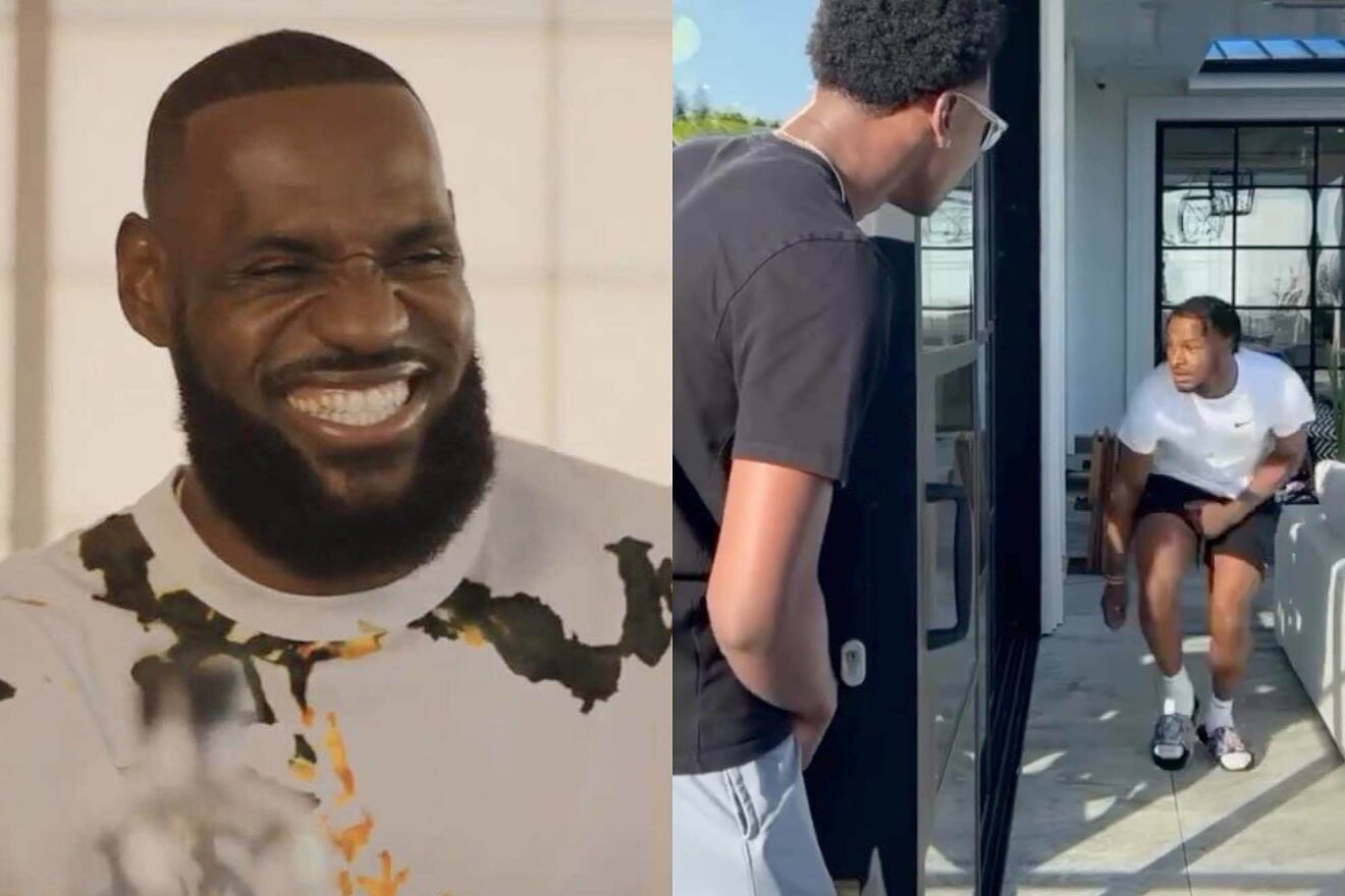 LeBron James' sons Bronny and Bryce record themselves sneaking out to ...